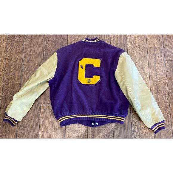 letterman jacket | Jackets & Coats | Vintage Mens Indiana High School Baseball Letterman Jacket ...